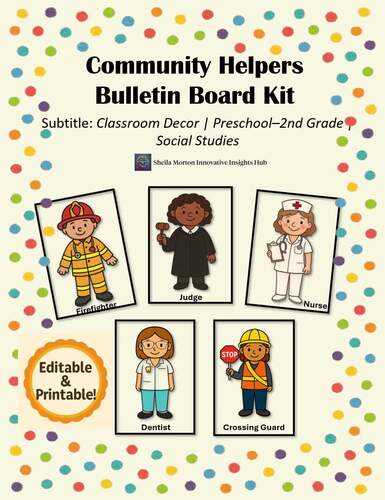 Community Helpers Bulletin Board Kit by Sheila Morton Innovative ...