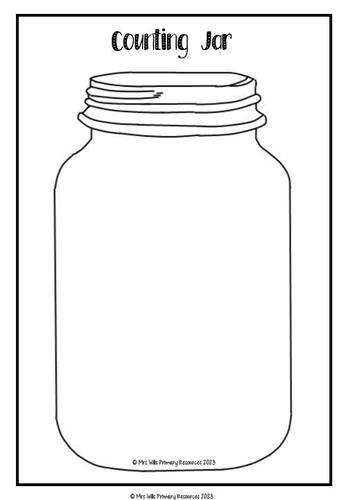 Blank Mason Jar Template | Math | Behaviour Chart | SEL | Back To School