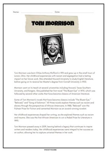 Celebrating Women Who Tell Our Stories | Female Authors | Activity