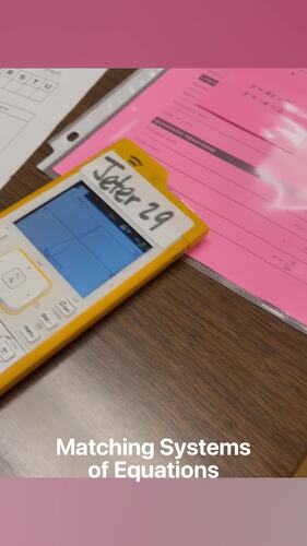 Algebra 1 Systems of Equations Matching Game by 9th Grade's a Charm