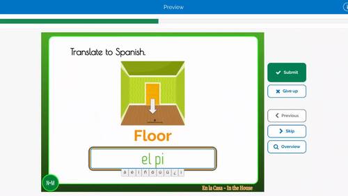 Spanish Boom Cards: En La Casa (In the house - Spelling & Listening ...