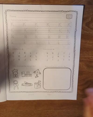 Daily Phonics Worksheets Unit 1 Kindergarten Benchmark Advance by ...