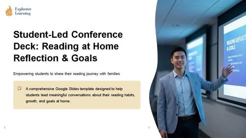Student Led Conference Deck: Editable PPT Lesson : Teacher-Ready Slide Deck