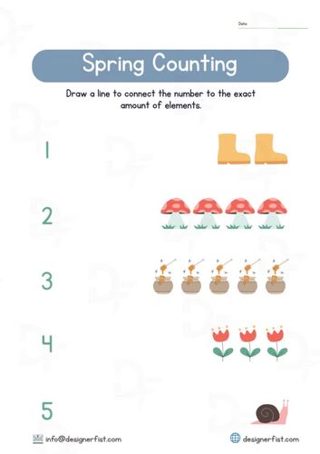 Autism Spring Counting Numbers For Child by Inclusive Learning Support