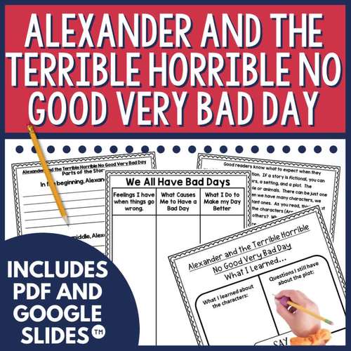 Alexander and the Terrible, Horrible, No Good, Very Bad Day Unit