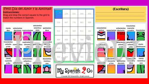 NEW! Valentine's - Digital Drag-and-Drop. Spanish Future Tense.