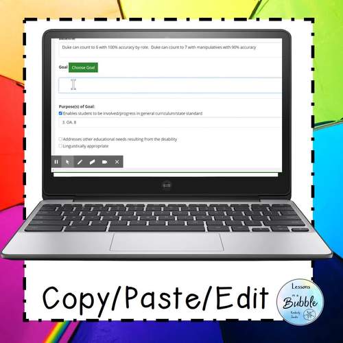 IEP Math Goals 3rd | Objectives Third Grade Common Core SMART format