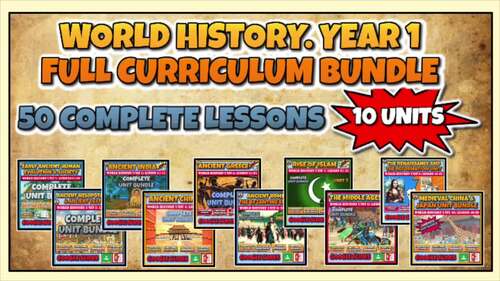 World History Curriculum Bundle:Ancient Civilization.Middle Ages ...