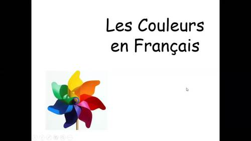 French Colors Video Note Bundle by Sr and Monsieur Schepeez | TPT