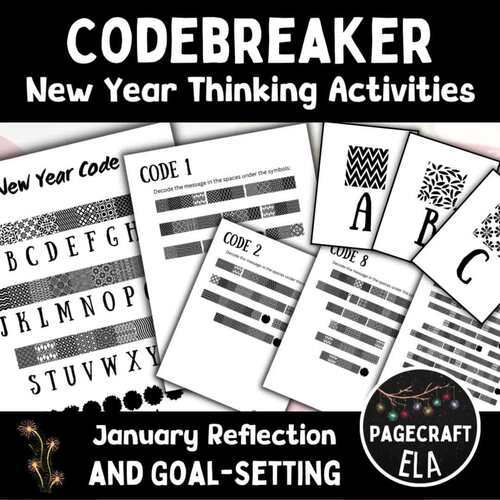 New Year 2025 Goal-Setting & Reflection Cryptogram | Growth Mindset ...