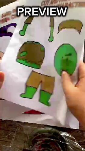 Halloween Cut and Paste Characters Worksheets – Build Your Own Spooky ...