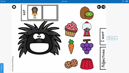 Feed the Forest Animals Boom Cards by Speechie Adventures | TPT