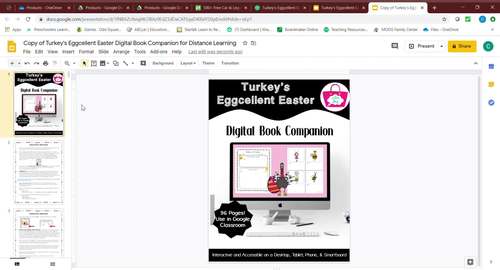 Turkey's Eggcellent Easter Digital Book Companion for Distance/Remote ...