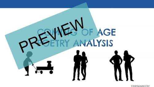 COMING OF AGE Full Lesson focused on big ideas, poetry analysis and ...