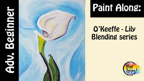 O'Keeffe White Lily Traceable + Video Instruction = Great class project