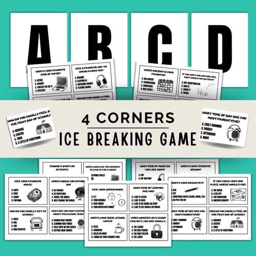 Back To School Activities Getting To Know You Ice Breakers 4 Four ...