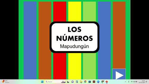 FlashCards Los números en Mapudungún del 1 al 5 Lengua Números didáctico