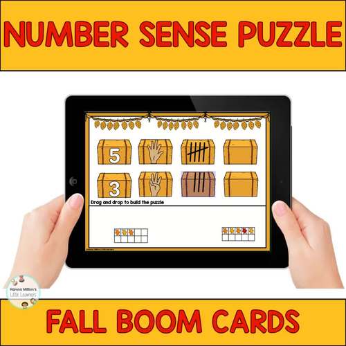 Number Sense Puzzle 1 to 20 - Fall Boom Cards by Tiny Thinkers By Hamna ...