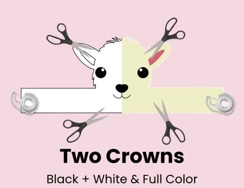 Lamb Crown / Party Hat / Mask / Costume / Animal / Headband ** Two ...