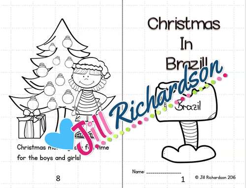 christmas in brazil coloring pages
