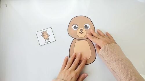 Bear Craft Letter B Forest Animals Coloring, Tracing and Writing ...