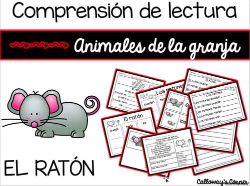 Comprensión de lectura. Animales de la granja: el ratón. by Calloway's ...
