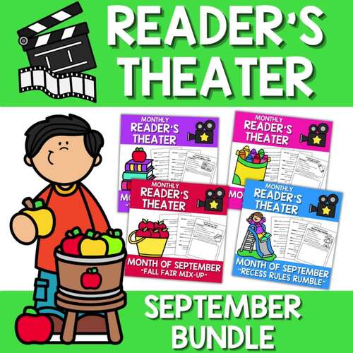 September Readers Theater Activities Bundle | Reading Fluency Skits ...