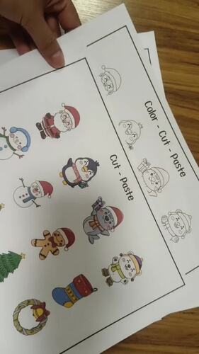 Build a Christmas Snow Globe Craft | Color, Cut & Decorate | Christmas ...