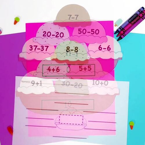 Math Facts Addition & Subtraction Practice | Math Craft | Review for ...