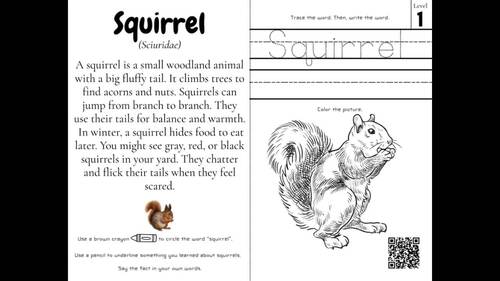 L1 Animals Nature Study Reading & Copywork Worksheets | PDF | Science ...