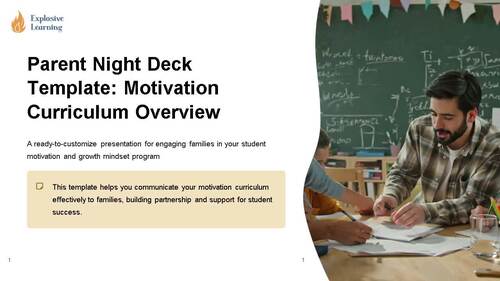 Parent Night Deck Template: Motivation Curriculum Overview (Google ...