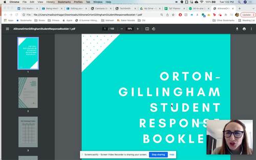 All-in-one Orton-Gillingham Student Response Booklet | TPT