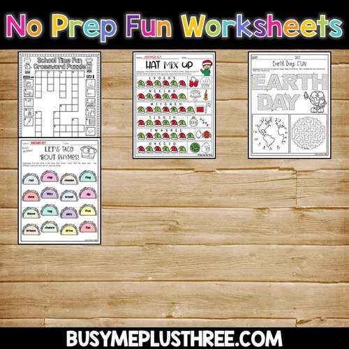 St. Patrick's Day Activities No Prep FUN All Year BUNDLE Puzzles ...