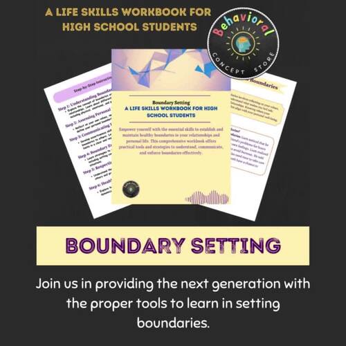 Boundary Setting: Life Skills Workbook for High School Students | TPT
