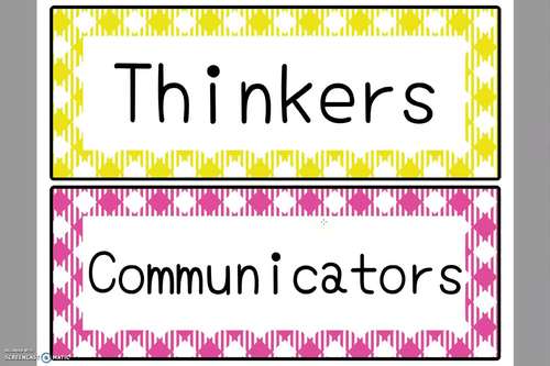 IB Learner Profile Pennant & Icons Bulletin Board Display (PYP or MVP ...