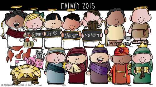 Nativity clip art 2015, Lil Bitz clip art, Christmas clip art COMBO PACK