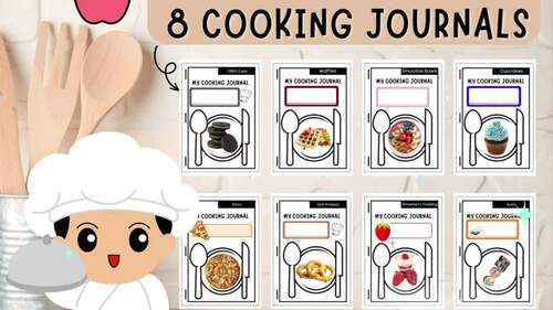 8 Cooking Journals & Lesson Plans - Preschool Little Chefs, Kitchen ...