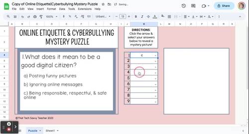 Digital Citizenship: Online Etiquette & Cyberbullying | Mystery Puzzle ...