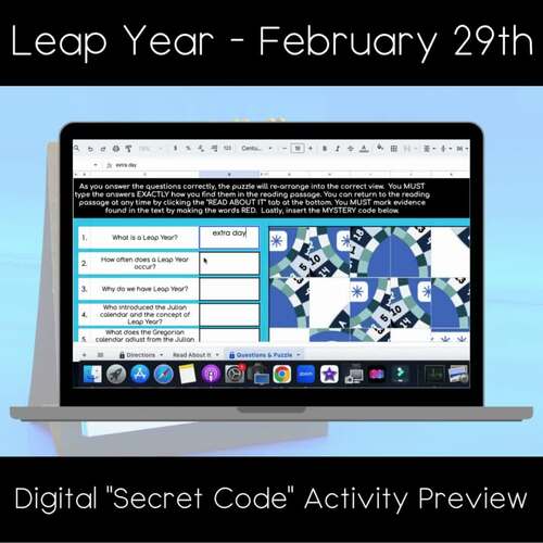 Leap Year 2024, Leap Year Activity, Digital Activity, Leap Year | TPT