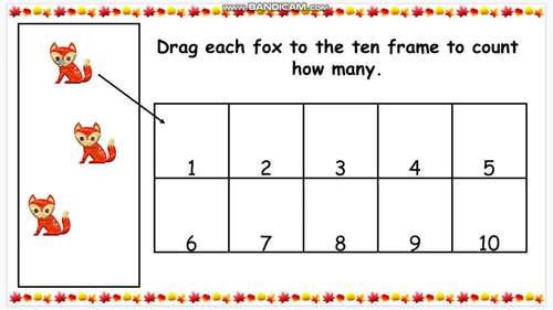 One to One Correspondence Digital BUNDLE - 110 Fall Drag and Drop Slides