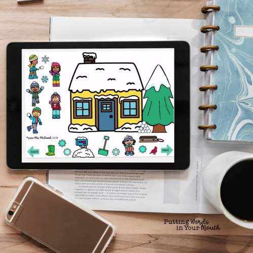 Winter Build a Scene | Boom Cards™ by Mia McDaniel | TpT