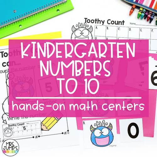 Math Centers Kindergarten Digital & Printable Counting to 10 by Deanna Jump