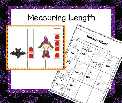 Halloween Kindergarten Math | Measurement | More | Less | the Same ...