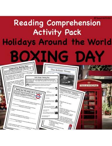 Boxing Day United Kingdom Reading Comprehension Pack for Christmas and ...