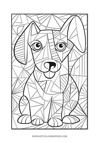 Dog Abstract Line Art Coloring Pages Vol. 8: Lines That Lead to Joy!