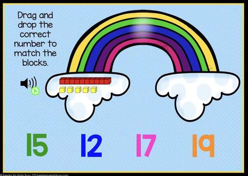 Teen Numbers Boom Cards - Base Ten - Ones and Tens - Counting On