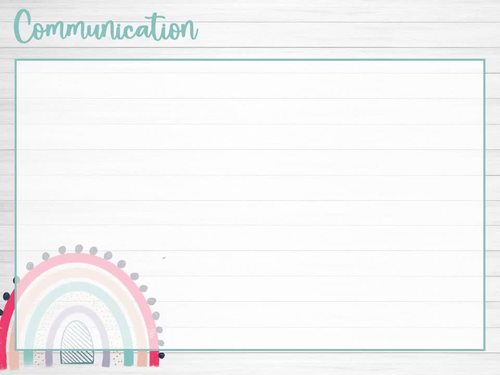 Boho Bright Rainbow Curriculum Night Back to School Editable by A ...