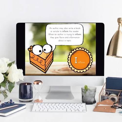Author's Purpose | Reading Comprehension Lesson | PowerPoint & Google ...
