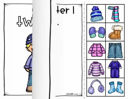 Interactive Adaptive Book What Do I Wear In the Winter? Pre-K Special ...