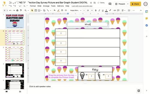 Grade 3 - Election Day Survey | Create Bar Graphs & Picture Graphs | 3 ...